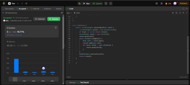 #365daysofcode #java #leetcode #codingchallenge #postordertraversal ... #365daysofcode #java #leetcode #codingchallenge #postordertraversal ...