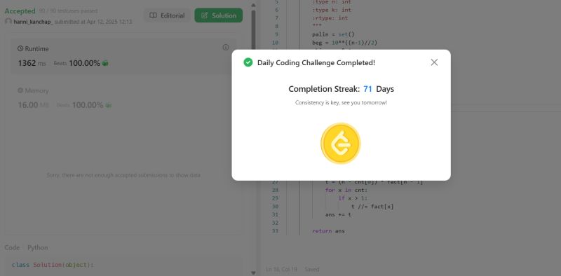 #python #dsa #leetcode #dailychallenge | Hanni Kanchap #python #dsa #leetcode #dailychallenge | Hanni Kanchap