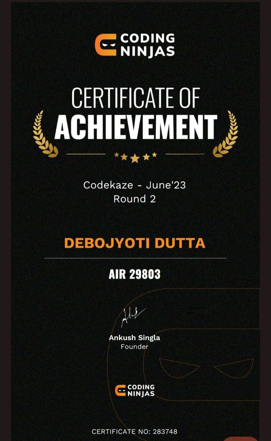 DEBOJYOTI DUTTA on LinkedIn: #code #codingchallenge #codingninjas # ... DEBOJYOTI DUTTA on LinkedIn: #code #codingchallenge #codingninjas # ...