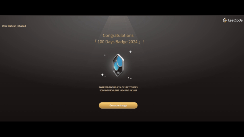 Mahesh Bhabad on LinkedIn: #achievementunlocked #leetcode # ... Mahesh Bhabad on LinkedIn: #achievementunlocked #leetcode # ...