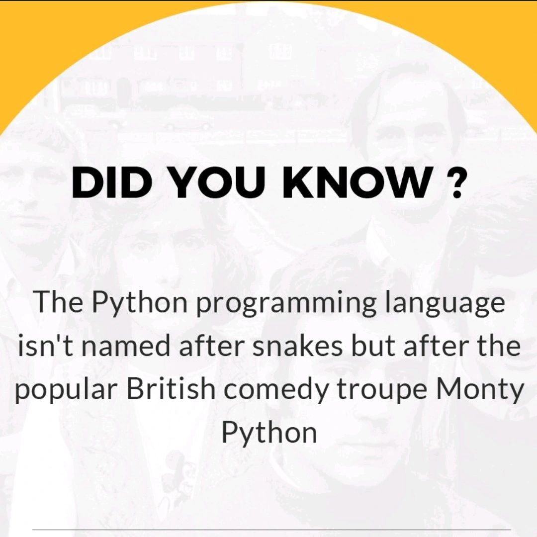 Exploring #python's name | Tejas Jadhav posted on the topic | LinkedIn Exploring #python's name | Tejas Jadhav posted on the topic | LinkedIn
