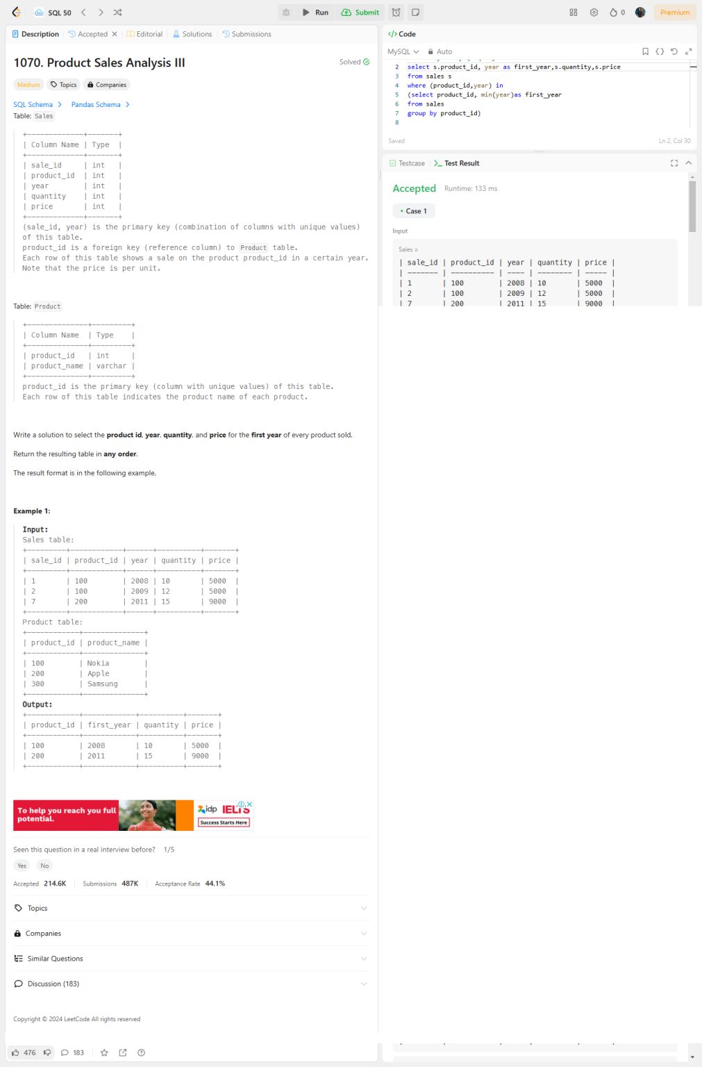 Md Mehedi Hasan on LinkedIn: #sql #dataanalysis #salesanalysis # ... Md Mehedi Hasan on LinkedIn: #sql #dataanalysis #salesanalysis # ...