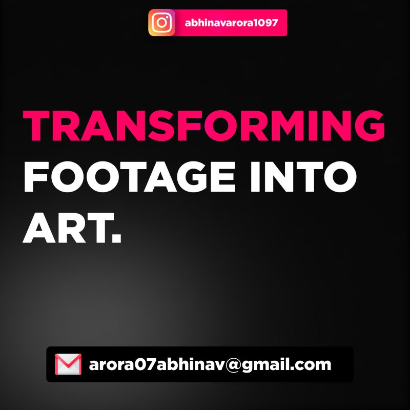 ABHINAV ARORA on LinkedIn: Transforming footage into art. ABHINAV ARORA ... ABHINAV ARORA on LinkedIn: Transforming footage into art. ABHINAV ARORA ...