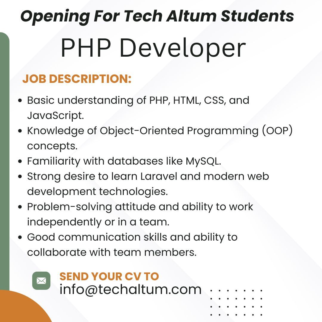 Tech Altum on LinkedIn: #job Tech Altum on LinkedIn: #job