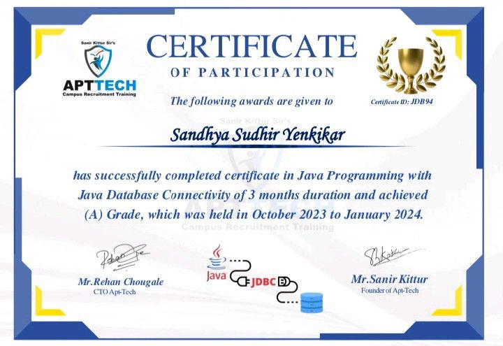 Sandhya Yenkikar on LinkedIn: #programming #learning #java #apttech # ... Sandhya Yenkikar on LinkedIn: #programming #learning #java #apttech # ...