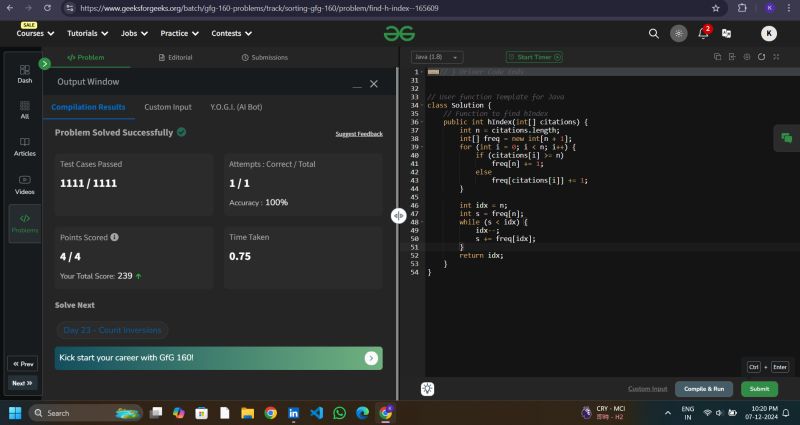 Kavya M on LinkedIn: #dsa #geeksforgeeks #java #gfg160 #womenintech # ... Kavya M on LinkedIn: #dsa #geeksforgeeks #java #gfg160 #womenintech # ...