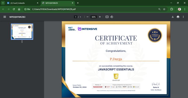 durga pidugu on LinkedIn: #day29 #30daysofcode #nxtwave #nxtwave # ... durga pidugu on LinkedIn: #day29 #30daysofcode #nxtwave #nxtwave # ...