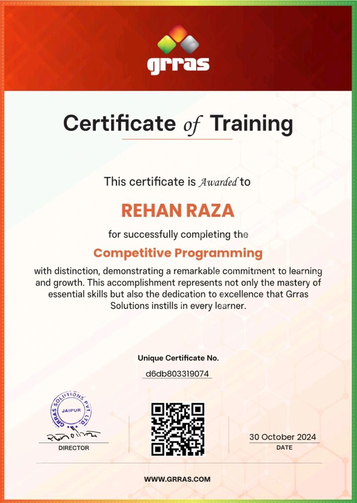 Rehan Raza on LinkedIn: #competitiveprogramming #coding #techskills # ... Rehan Raza on LinkedIn: #competitiveprogramming #coding #techskills # ...