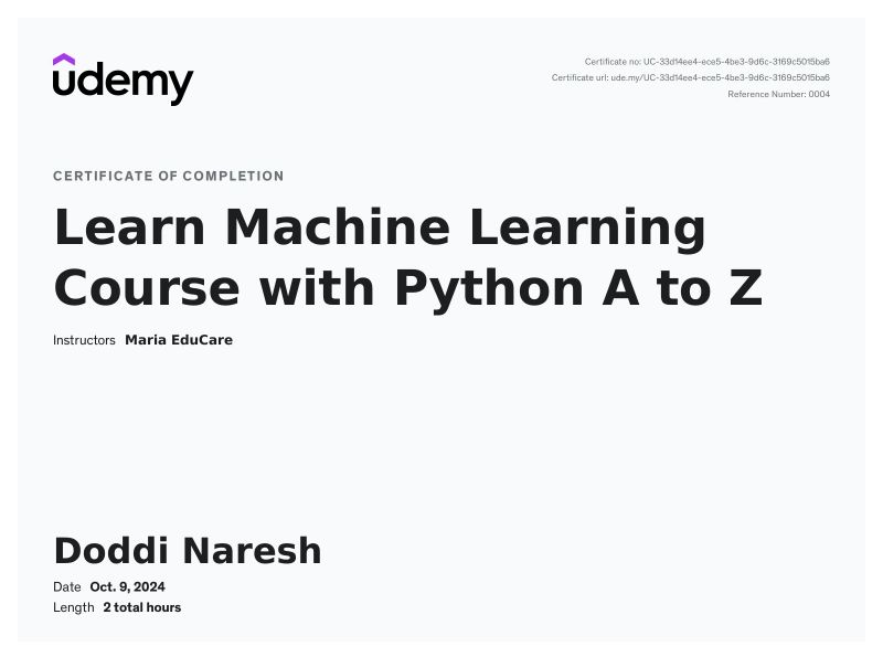 DODDI NARESH on LinkedIn: #datascience #machinelearning #python # ... DODDI NARESH on LinkedIn: #datascience #machinelearning #python # ...