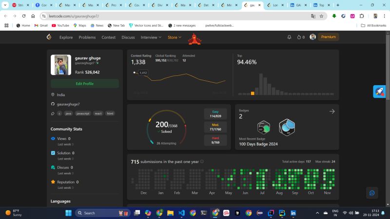 GAURAV GHUGE on LinkedIn: #leetcode #codingjourney #problemsolving # ... GAURAV GHUGE on LinkedIn: #leetcode #codingjourney #problemsolving # ...