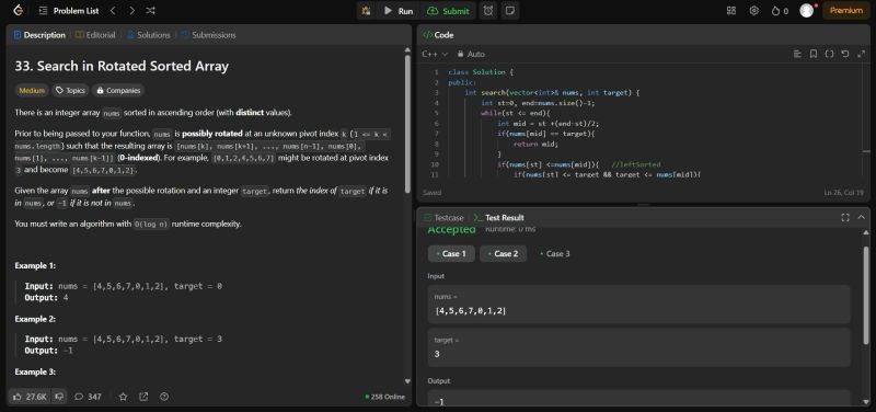 #dsa #cplusplus #leetcode #binarysearch #problemsolving | Tanya Gidwani #dsa #cplusplus #leetcode #binarysearch #problemsolving | Tanya Gidwani