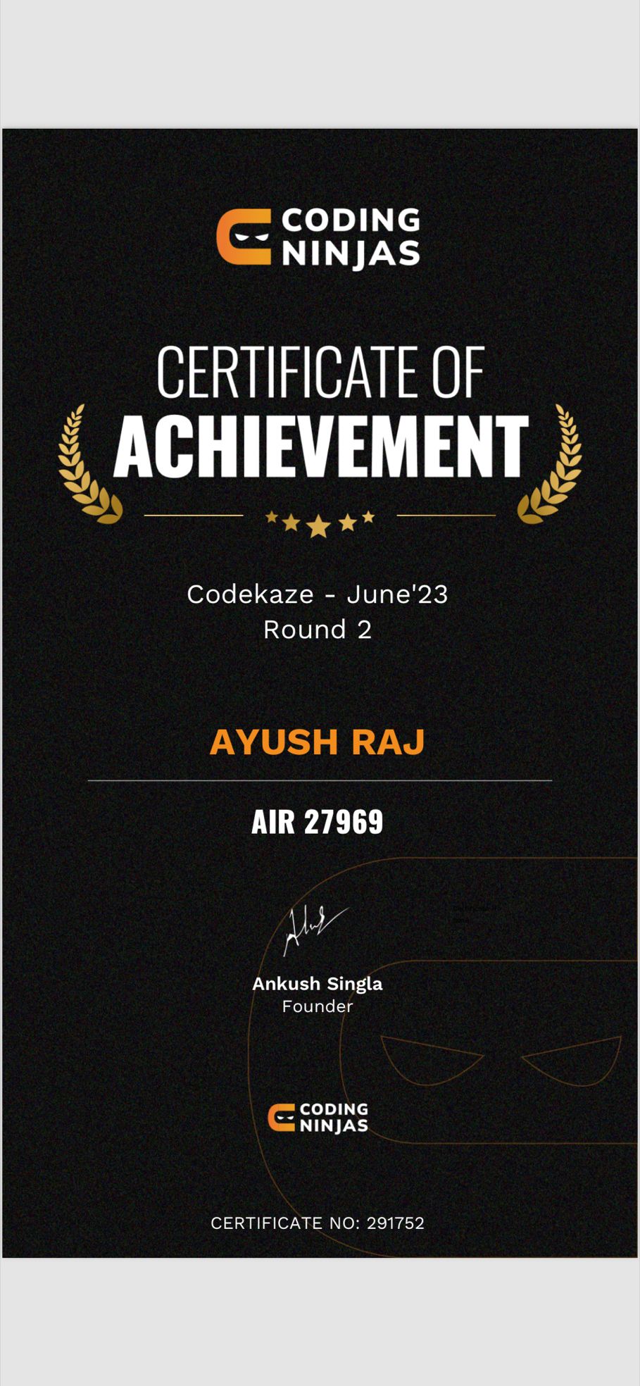AYUSH RAJ on LinkedIn: #connections #codingninjas AYUSH RAJ on LinkedIn: #connections #codingninjas