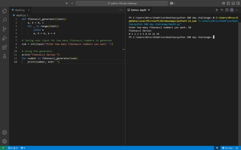 #100dayscodechallenge #100daysofcode #pythongenerators #efficiency ... #100dayscodechallenge #100daysofcode #pythongenerators #efficiency ...