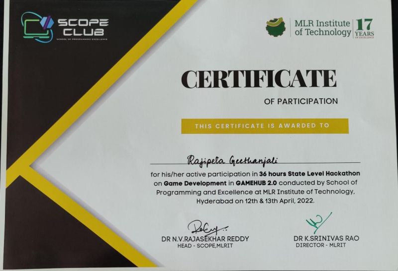 geethanjali rajipeta on LinkedIn: #hackathon #gamedevelopment geethanjali rajipeta on LinkedIn: #hackathon #gamedevelopment