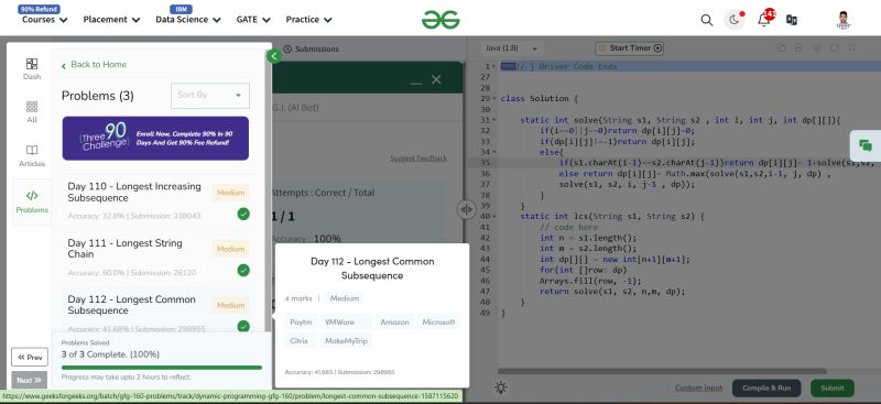 #lcs #dynamicprogramming #memoization #geekstreak2024 #gfg160 | Naga ... #lcs #dynamicprogramming #memoization #geekstreak2024 #gfg160 | Naga ...