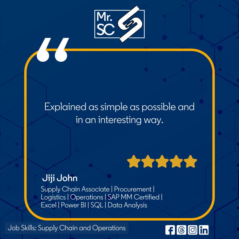 Learn job skills with MrSupplyChain | Job Skills: Supply Chain and ... Learn job skills with MrSupplyChain | Job Skills: Supply Chain and ...