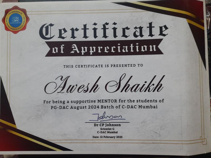 #mentorship #cdac #pgdac #cdacmumbai #careergrowth #gratitude… | Awesh ... #mentorship #cdac #pgdac #cdacmumbai #careergrowth #gratitude… | Awesh ...