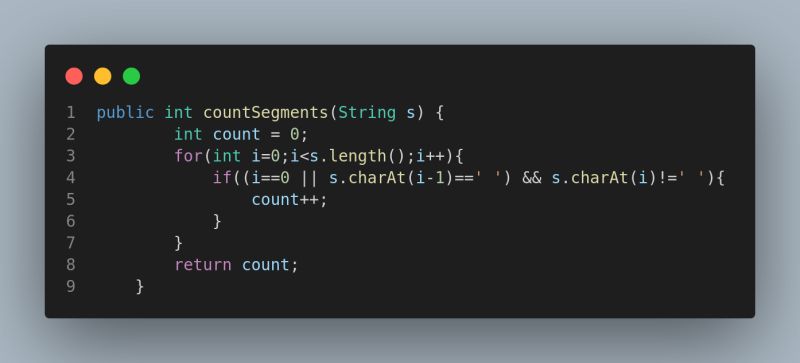 Day 10 of #100daysofcodechallenge: Number of Segments in Strings ... Day 10 of #100daysofcodechallenge: Number of Segments in Strings ...
