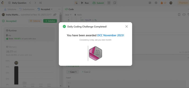 Insha Mahfooz on LinkedIn: #leetcode #leetcodechallenge #dsa # ... Insha Mahfooz on LinkedIn: #leetcode #leetcodechallenge #dsa # ...