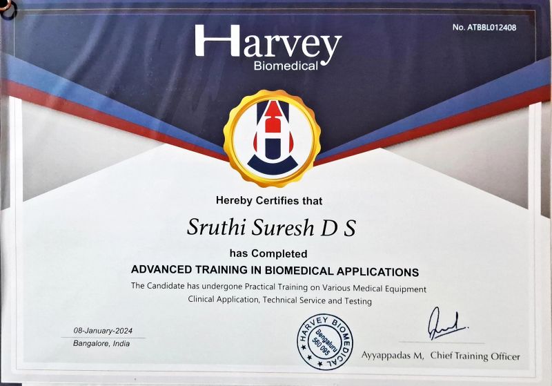 Sruthi Suresh D S on LinkedIn: Completed Advanced Training in ... Sruthi Suresh D S on LinkedIn: Completed Advanced Training in ...