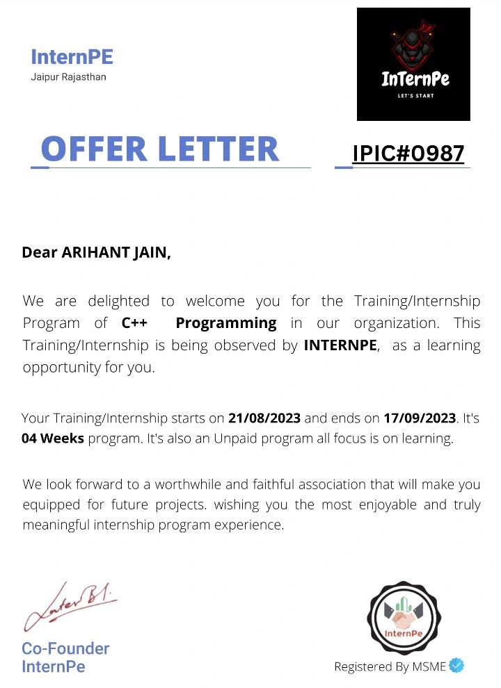 ARIHANT JAIN on LinkedIn: Hello Connection I am glad to start a new ... ARIHANT JAIN on LinkedIn: Hello Connection I am glad to start a new ...