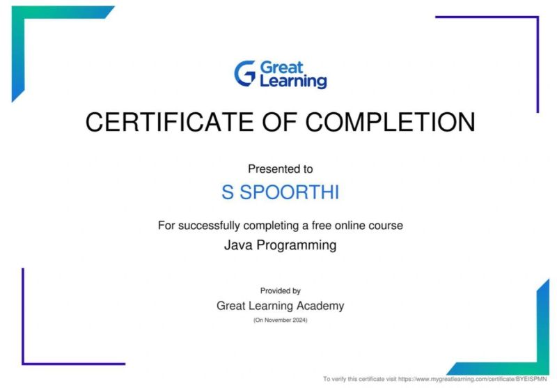 Spoorthi S on LinkedIn: #java #programming #codingjourney # ... Spoorthi S on LinkedIn: #java #programming #codingjourney # ...