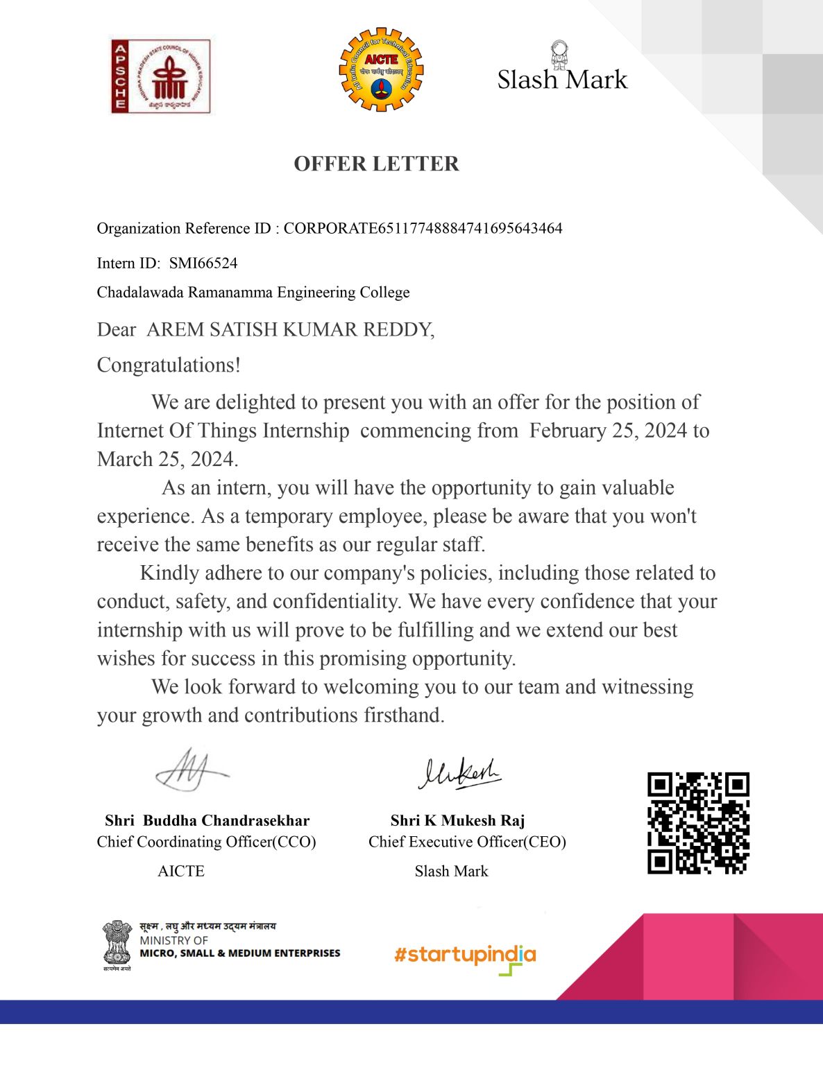 Satish Kumar Reddy Arem on LinkedIn: #internship #iot #innovation # ... Satish Kumar Reddy Arem on LinkedIn: #internship #iot #innovation # ...