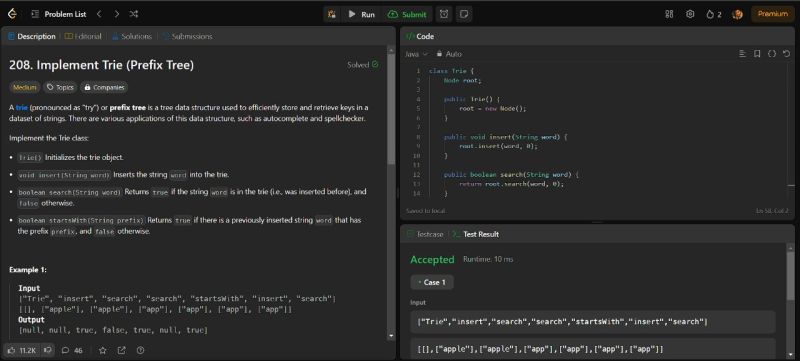 LeetCode Challenge: Implement Trie (Prefix Tree) | Annlyn Bright posted ... LeetCode Challenge: Implement Trie (Prefix Tree) | Annlyn Bright posted ...