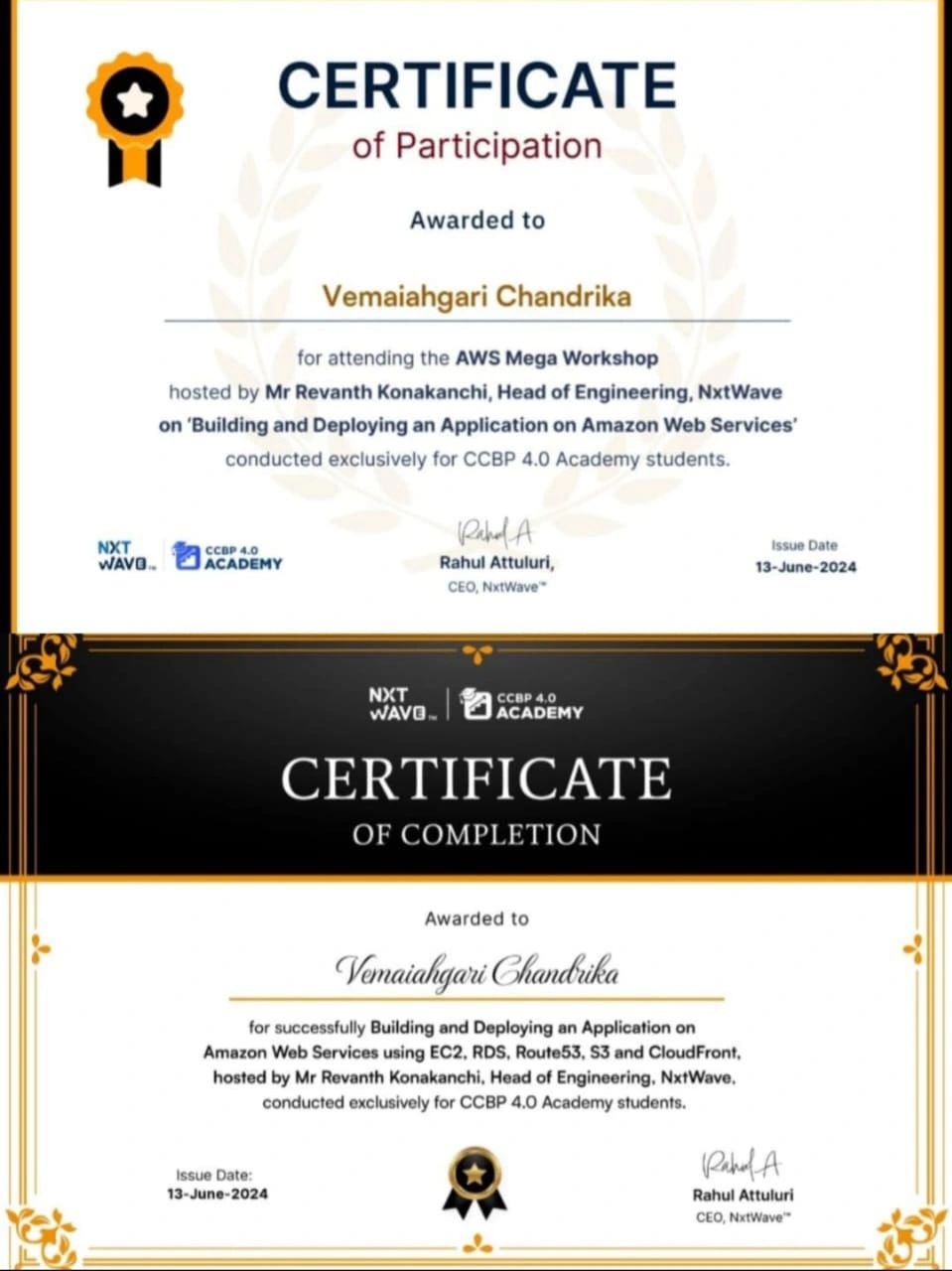 Vemaiahgari Chandrika on LinkedIn: #awsworkshop #nxtwave #ccbp #nxttalks Vemaiahgari Chandrika on LinkedIn: #awsworkshop #nxtwave #ccbp #nxttalks