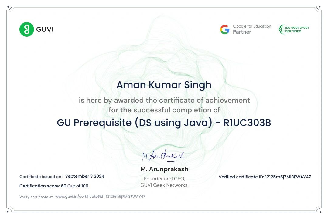Aman Singh on LinkedIn: #java #datastructures #programming # ... Aman Singh on LinkedIn: #java #datastructures #programming # ...