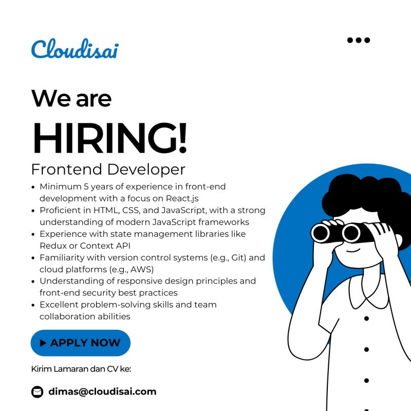 #hiring #hiring #frontenddeveloper #reactjs #careers #cloudisai ... #hiring #hiring #frontenddeveloper #reactjs #careers #cloudisai ...