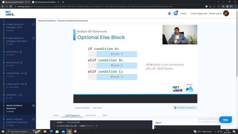 Rohith kumar Potti on LinkedIn: #nested #conditions #python #ccbp # ... Rohith kumar Potti on LinkedIn: #nested #conditions #python #ccbp # ...