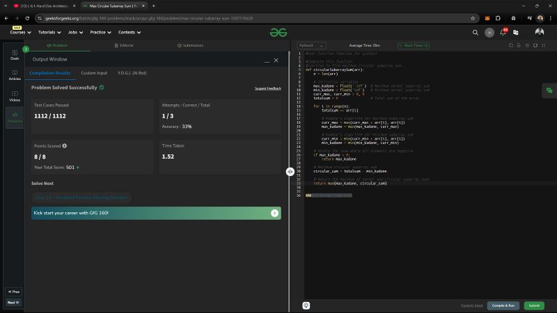 Saptarshi Ghosh on LinkedIn: #gfg160 #geekstreak2024 #dsachallenge # ... Saptarshi Ghosh on LinkedIn: #gfg160 #geekstreak2024 #dsachallenge # ...