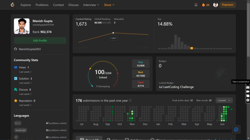 Manish Gupta on LinkedIn: #globalranking #top #leetcode #dsa # ... Manish Gupta on LinkedIn: #globalranking #top #leetcode #dsa # ...
