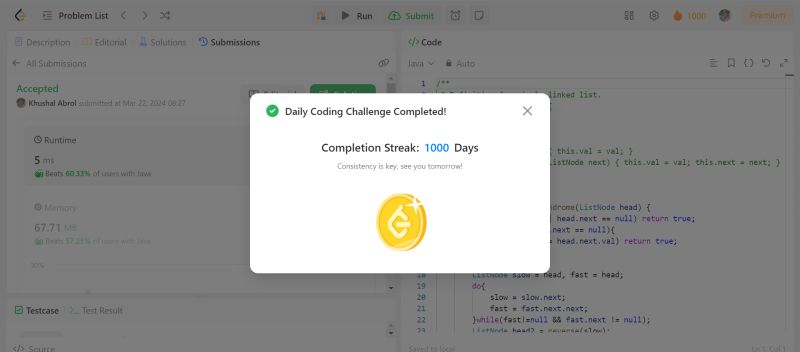 #codinggoals #leetcode #consistency | Khushal Abrol #codinggoals #leetcode #consistency | Khushal Abrol