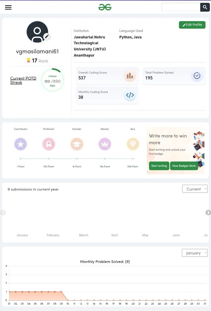 Masilamani V G on LinkedIn: #codingjourney #geeksforgeeks ... Masilamani V G on LinkedIn: #codingjourney #geeksforgeeks ...
