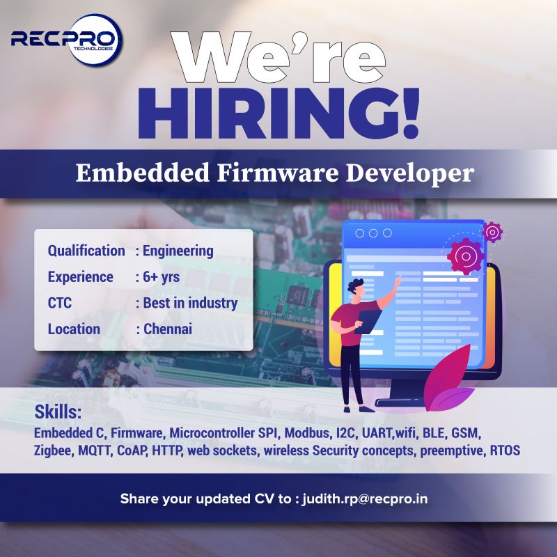 RECPRO Technologies on LinkedIn: #embedded #embeddeddeveloper # ... RECPRO Technologies on LinkedIn: #embedded #embeddeddeveloper # ...