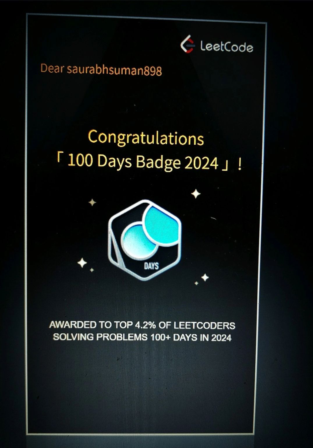 Suman Saurav on LinkedIn: #100daysofcode #leetcode #continuouslearning Suman Saurav on LinkedIn: #100daysofcode #leetcode #continuouslearning