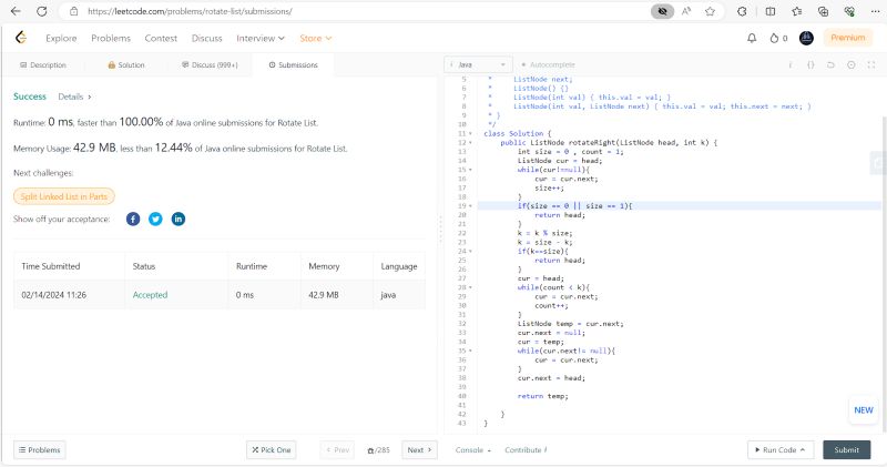 Jeet Kumar Singh on LinkedIn: Leetcode problem solving Topic (DSA) 61 ... Jeet Kumar Singh on LinkedIn: Leetcode problem solving Topic (DSA) 61 ...