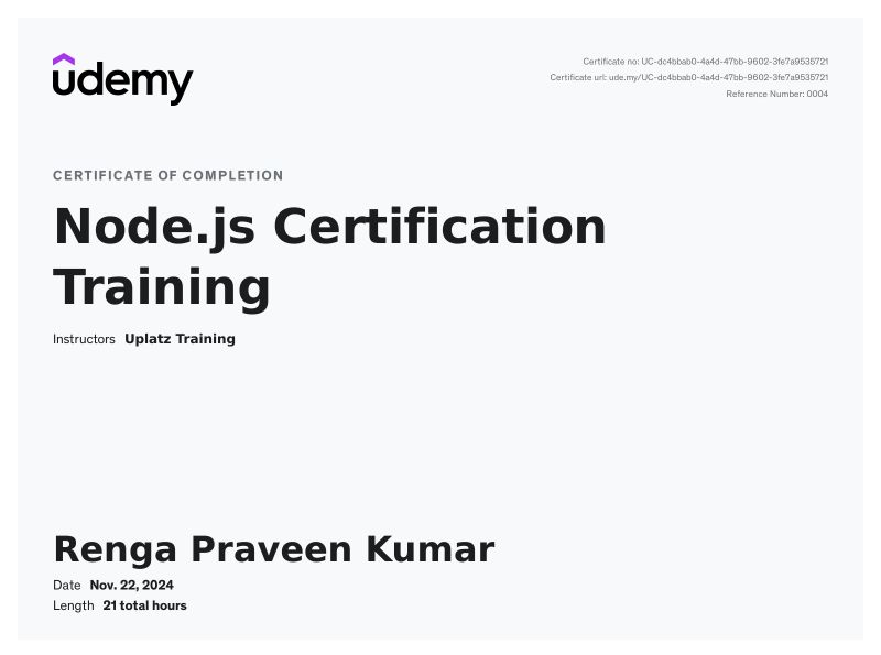 Renga Praveen Kumar on LinkedIn: #learningneverstops #nodejs # ... Renga Praveen Kumar on LinkedIn: #learningneverstops #nodejs # ...