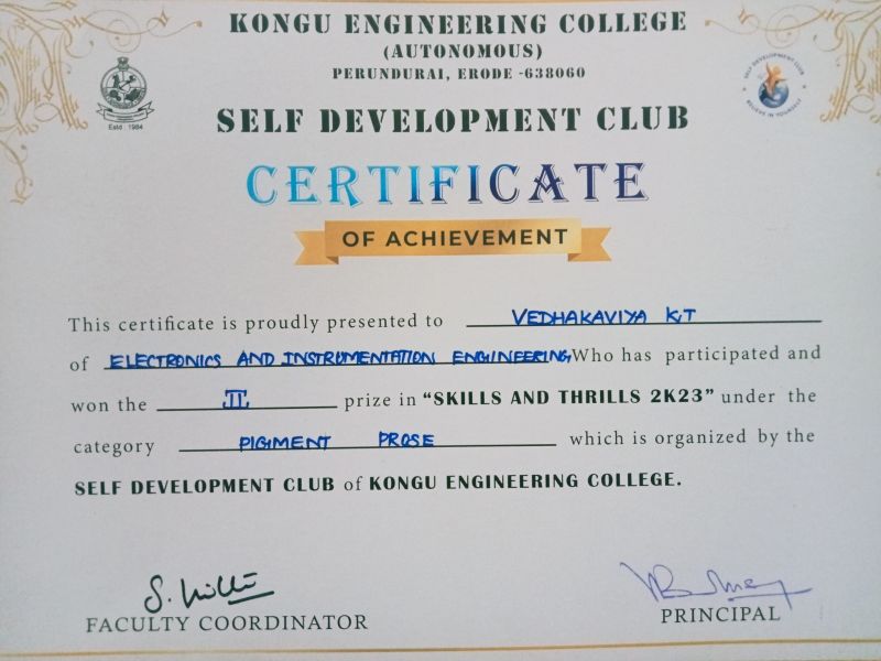 VEDHA KAVIYA KUMAR on LinkedIn: #sdc VEDHA KAVIYA KUMAR on LinkedIn: #sdc