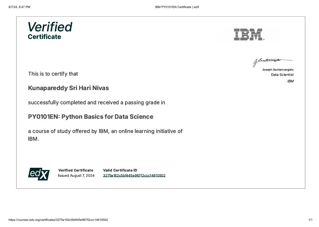 Hari Nivas on LinkedIn: 📊 I'm thrilled to share that I've completed the ... Hari Nivas on LinkedIn: 📊 I'm thrilled to share that I've completed the ...
