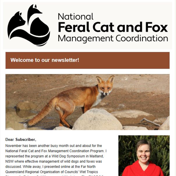 Here’s the link for the National Feral Cat and Fox program’s first ... Here’s the link for the National Feral Cat and Fox program’s first ...