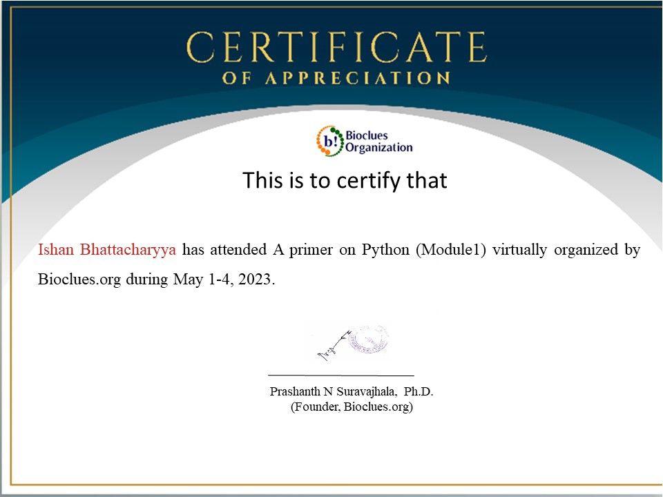 Ishan Bhattacharyya on LinkedIn: #biocluesworkshop #dataanalysis # ... Ishan Bhattacharyya on LinkedIn: #biocluesworkshop #dataanalysis # ...