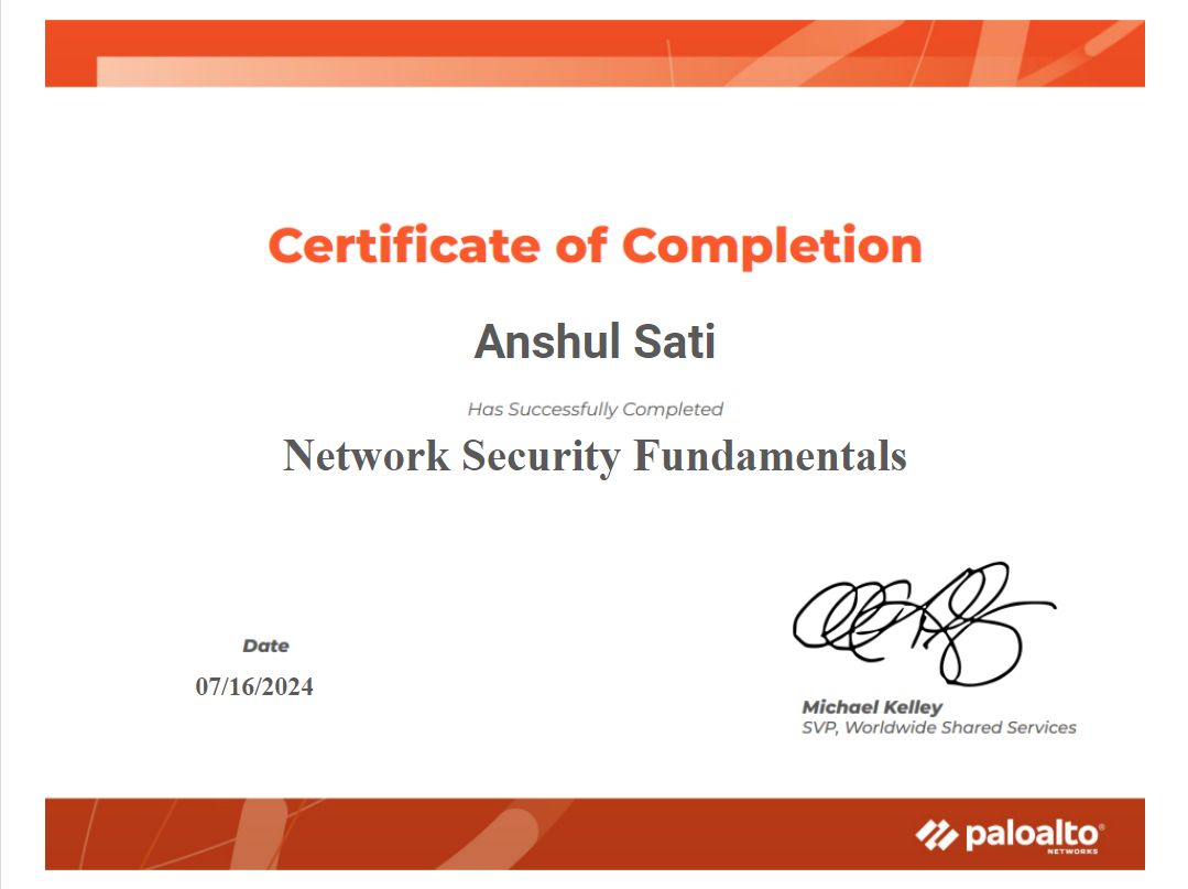 Anshul Sati on LinkedIn: #paloalto Anshul Sati on LinkedIn: #paloalto