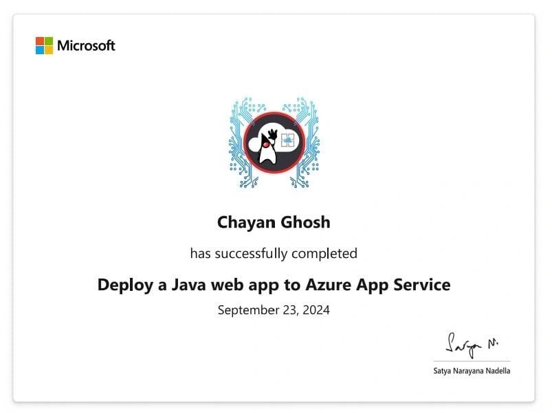#java #azure #cloudcomputing #webdevelopment #microsoftlearn… | Chayan ... #java #azure #cloudcomputing #webdevelopment #microsoftlearn… | Chayan ...