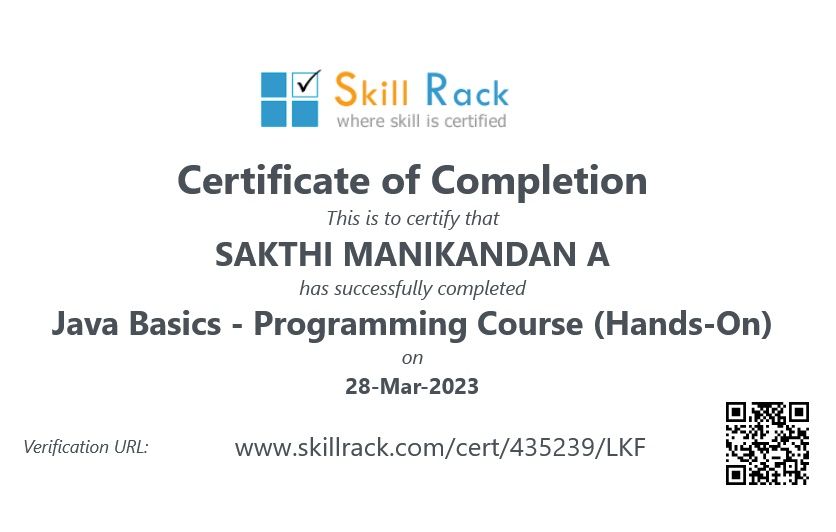 Sakthi Manikandan on LinkedIn: Hello Everyone !! I am glad to share ... Sakthi Manikandan on LinkedIn: Hello Everyone !! I am glad to share ...