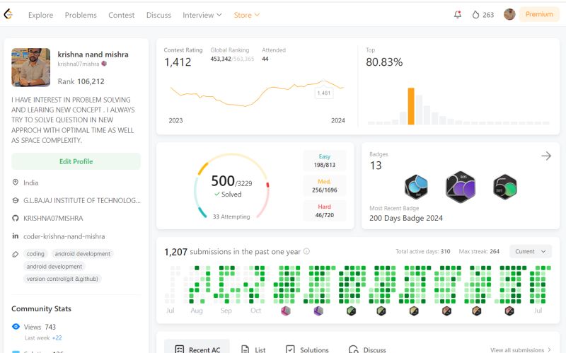 KRISHNA NAND MISHRA on LinkedIn: #leetcodechallenge #globralrank # ... KRISHNA NAND MISHRA on LinkedIn: #leetcodechallenge #globralrank # ...