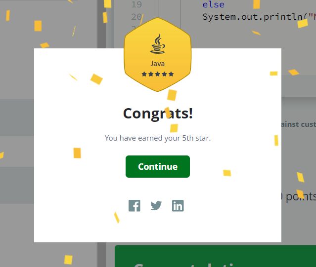 Ganesh Rodge on LinkedIn: #javaprogrammer #hackerrank #codingjourney Ganesh Rodge on LinkedIn: #javaprogrammer #hackerrank #codingjourney