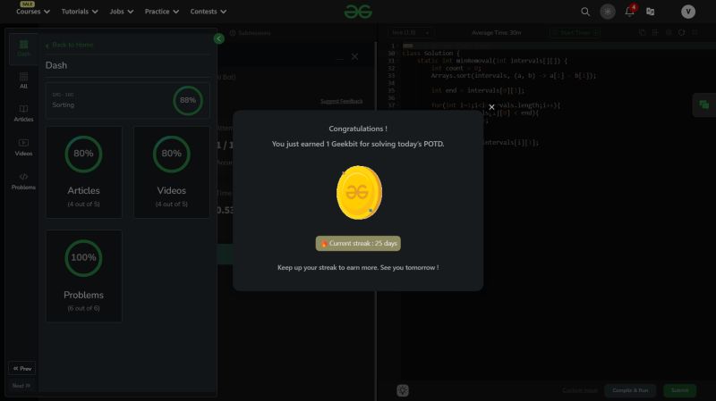 Vicky Gupta on LinkedIn: #dsa #coding #geeksforgeeks #geekstreak2024 # ... Vicky Gupta on LinkedIn: #dsa #coding #geeksforgeeks #geekstreak2024 # ...
